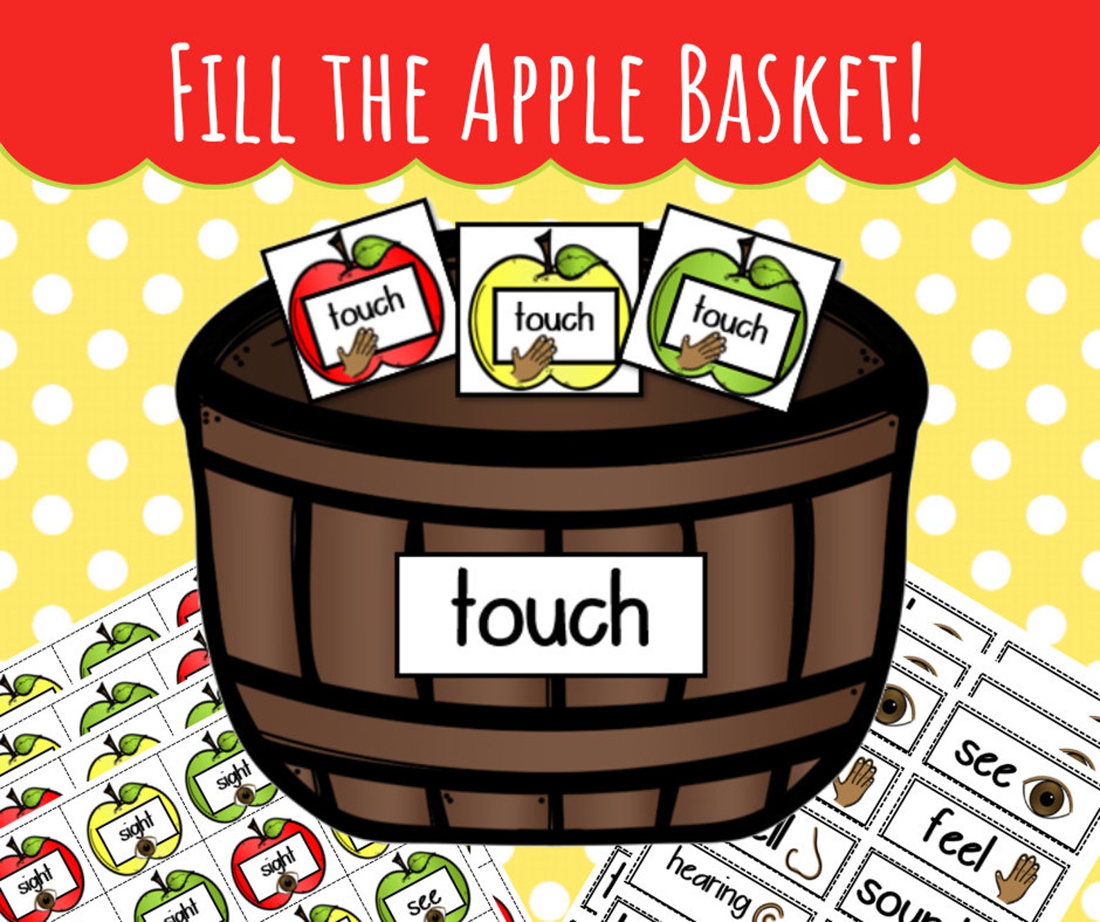 My Five Senses With Apples - Etsy