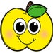 Apple and Worm Friends Clipart - Etsy