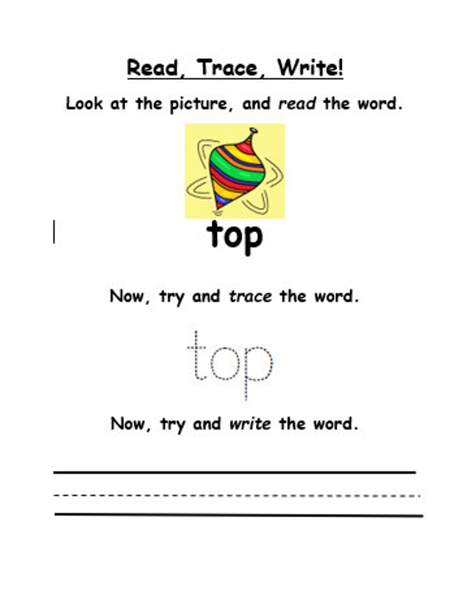 My Read, Trace, Write Packet! - Etsy