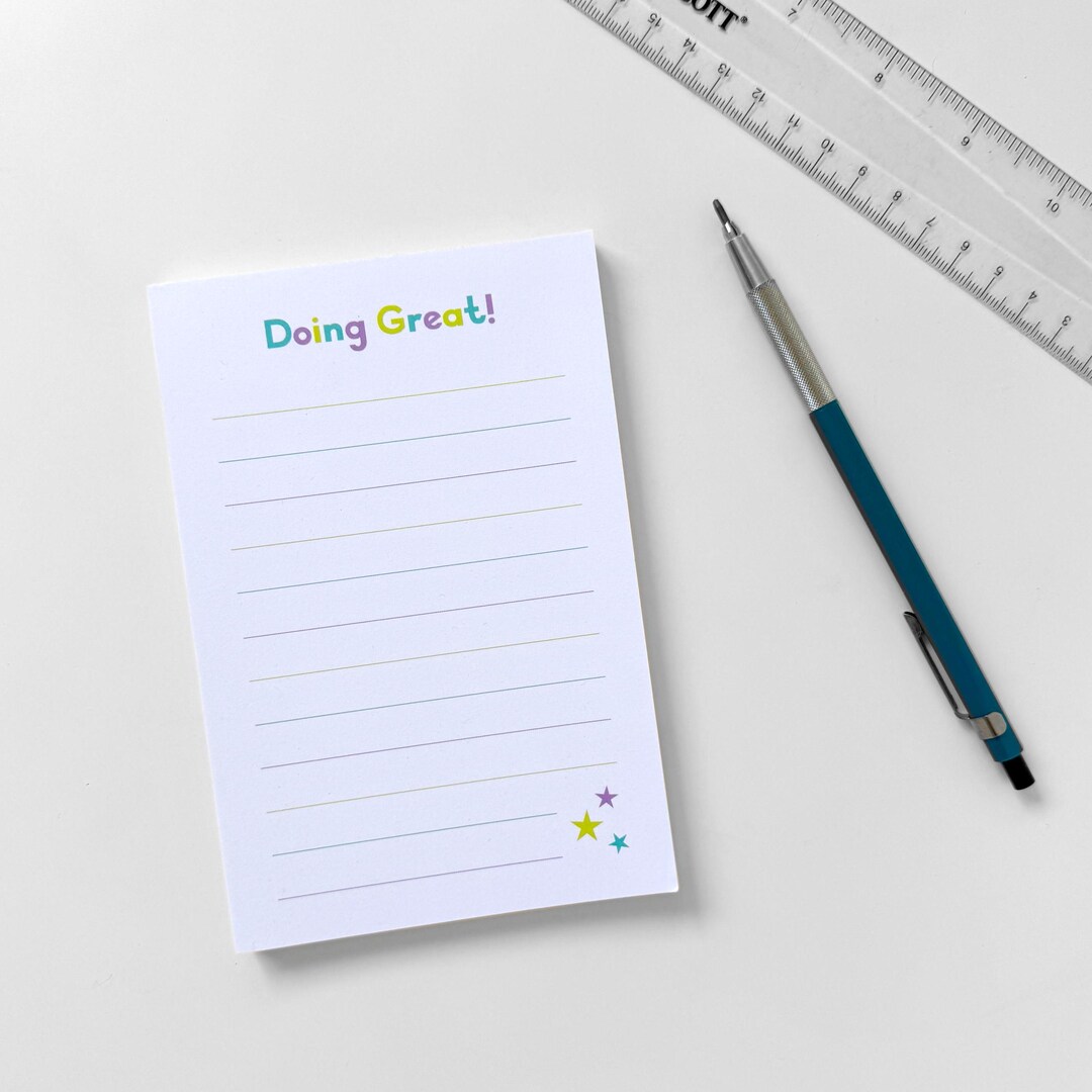 Doing Great! Notepad – Fun Notepad for Student, Stationery Gift for ...