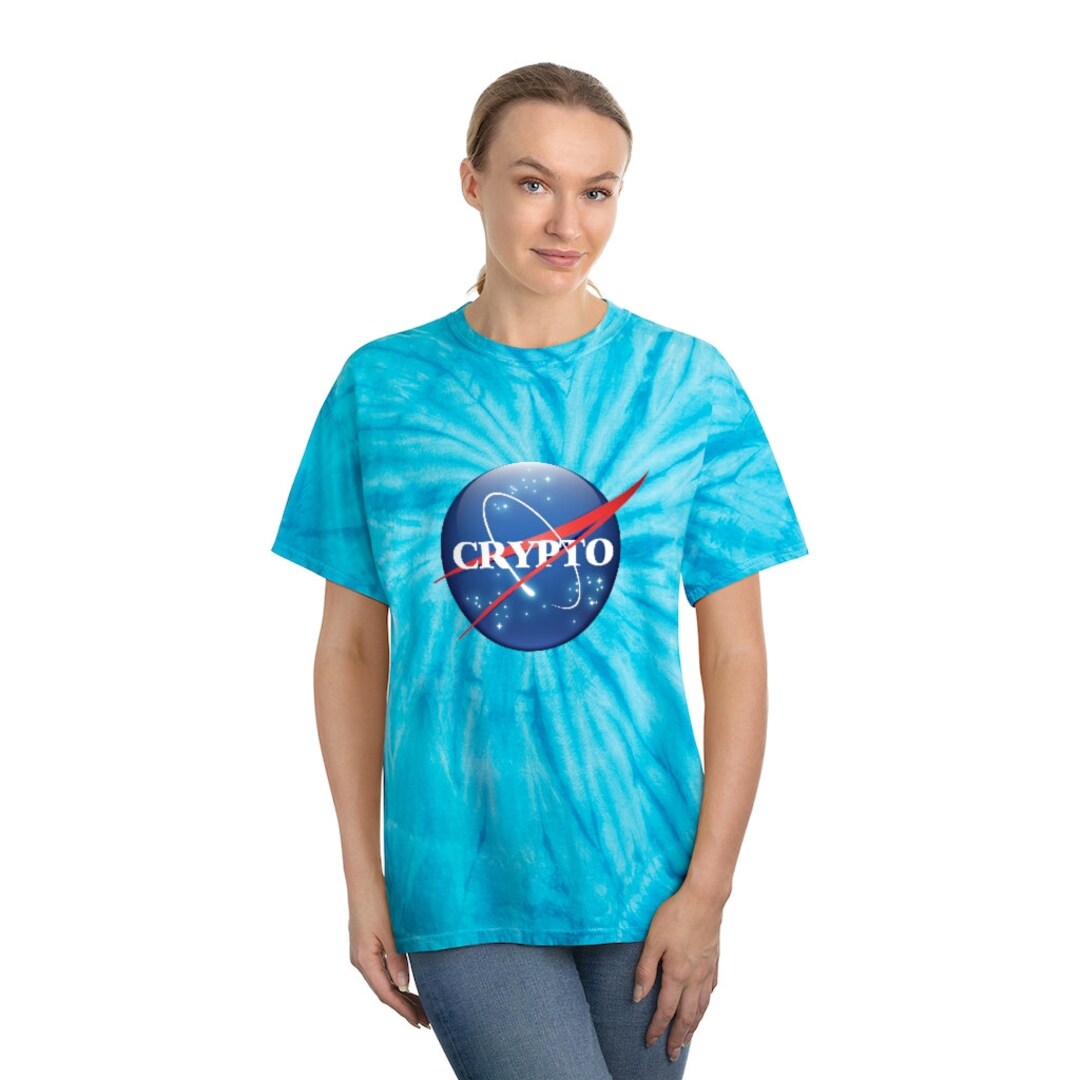 Crypto Tie-Dye Tee, Cyclone, Blockchain Tee - Etsy España
