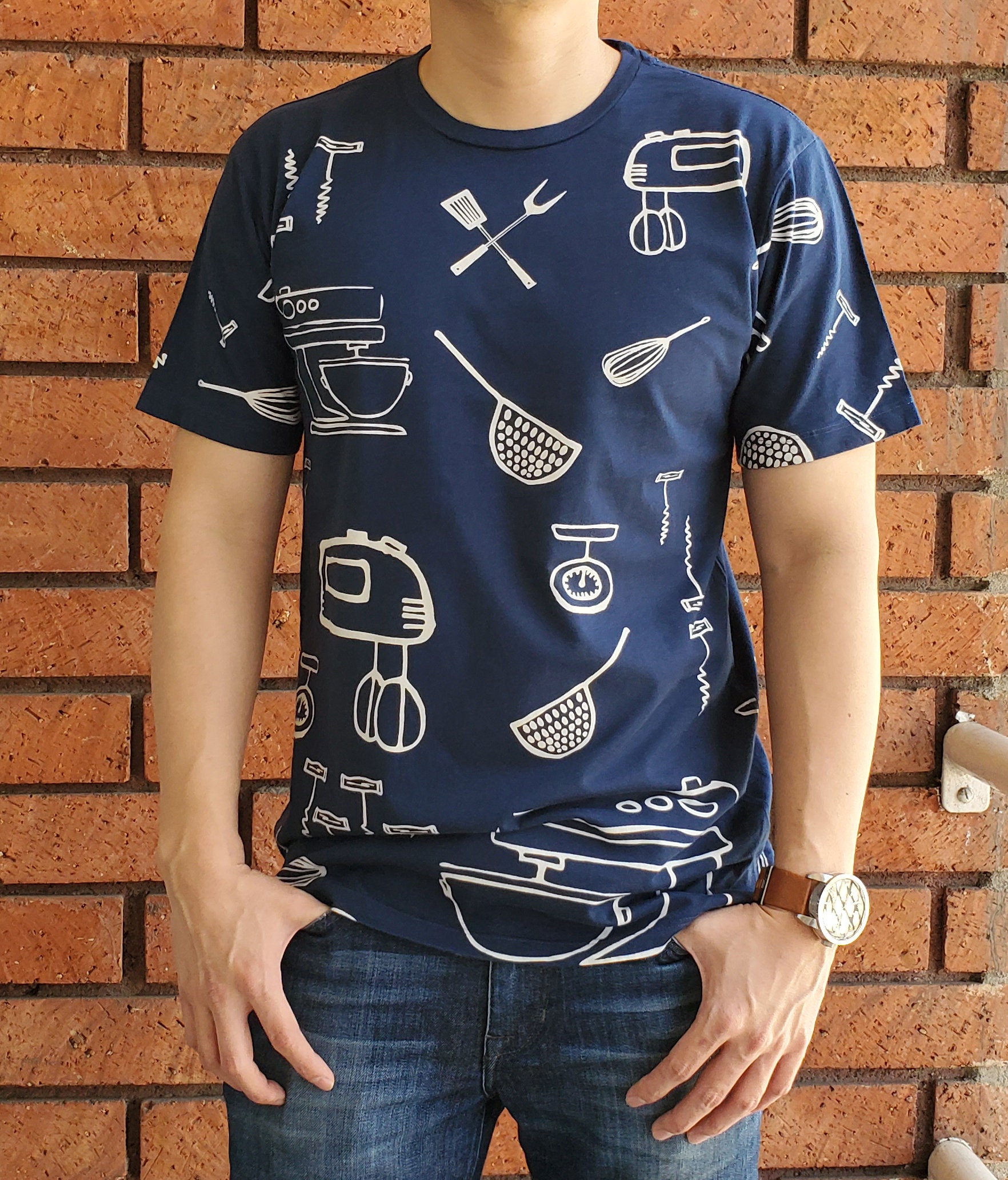 Men's and Women's T-shirts Cooking All Over Print - Etsy UK