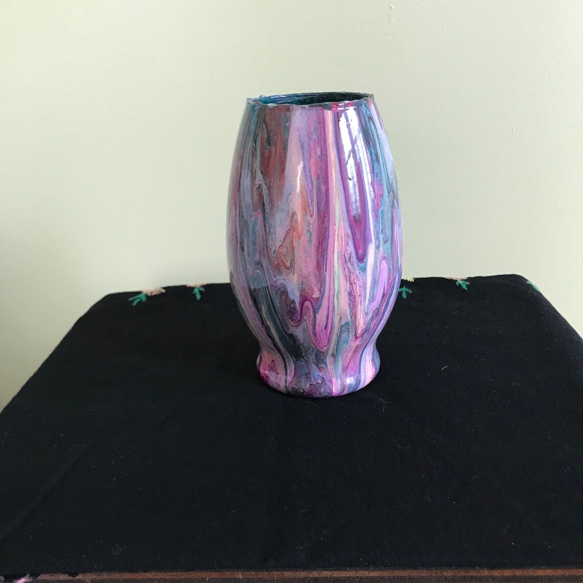 Acrylic Flow Vase With Epoxy Resin-glass and Resin Vase | Etsy