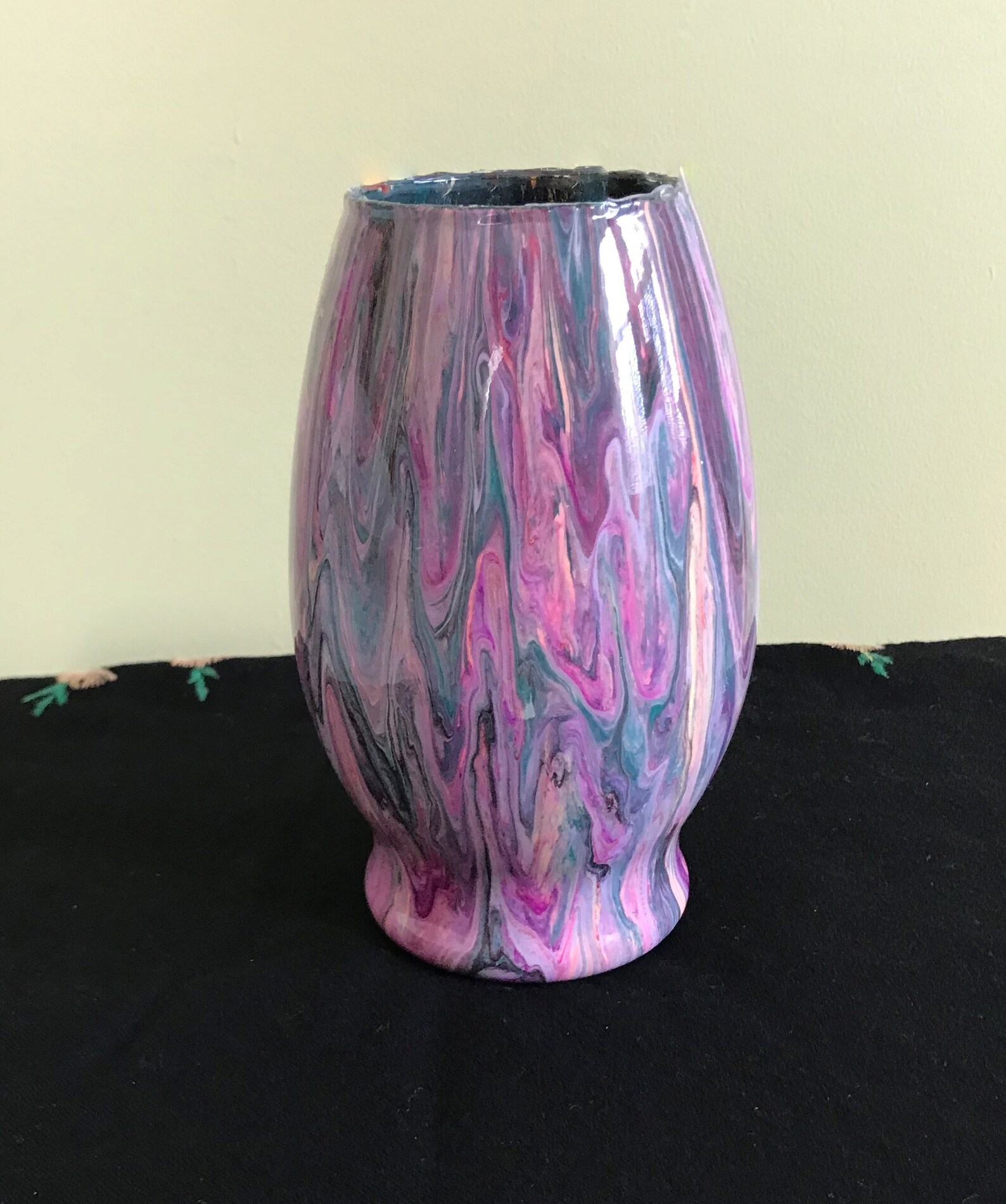 Acrylic Flow Vase With Epoxy Resin-glass and Resin Vase - Etsy