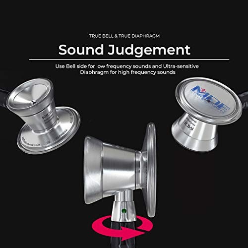 MDF Procardial Core Lightweight Titanium Dual Head Stethoscope With ...