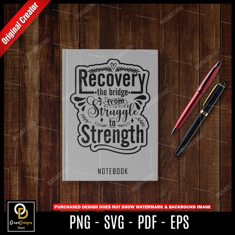 Recovery SVG PNG, Recovery the Bridge From Struggle to Strength ...