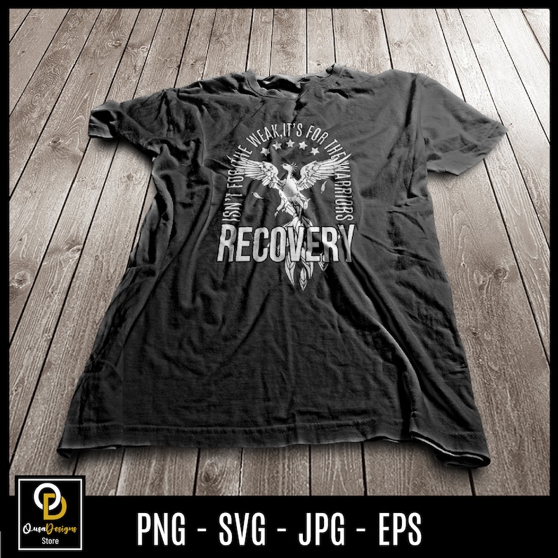 Recovery Warrior Phoenix Svg: Inspirational Mental Health Design ...