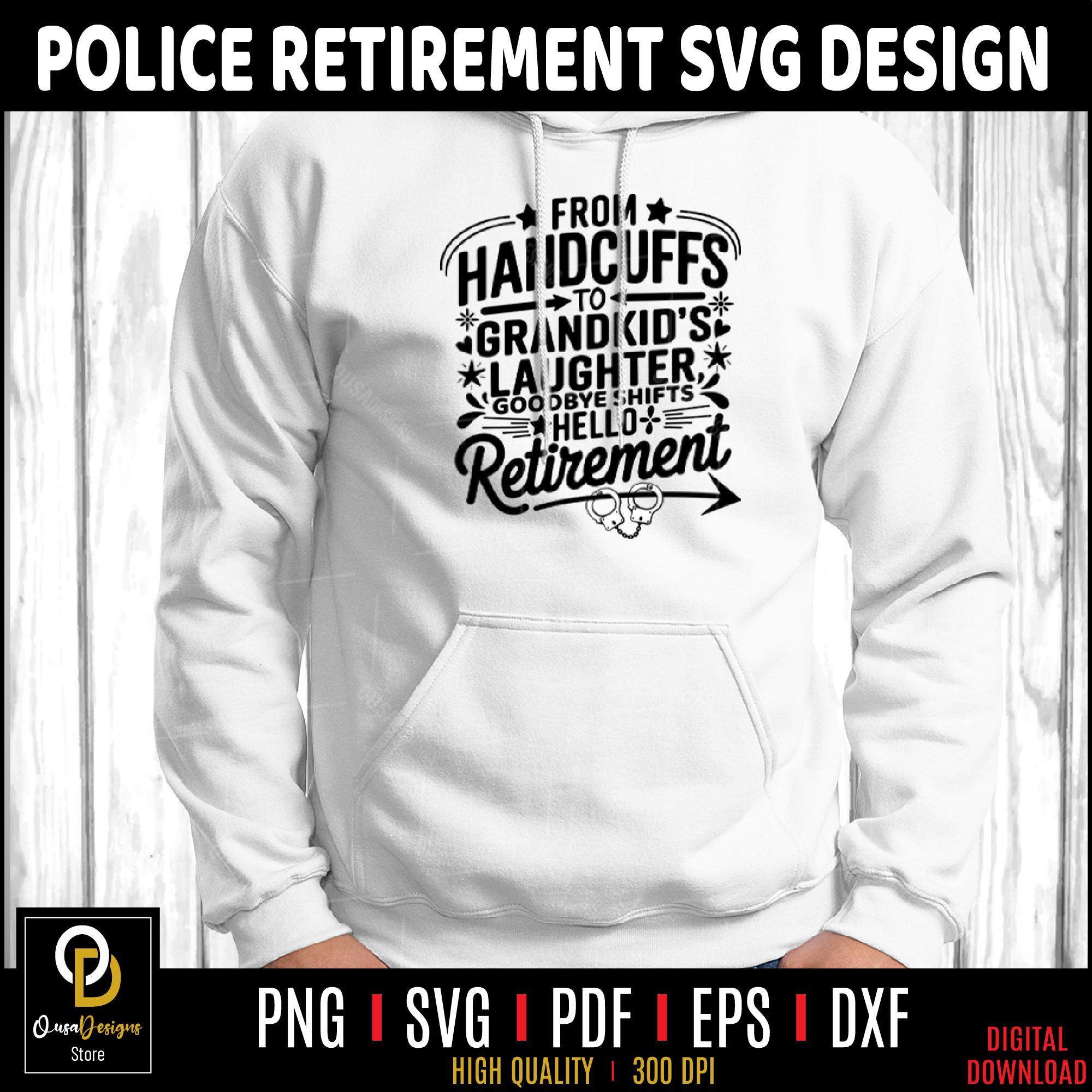 Police Retirement SVG Files, Funny Retirement, Retired Cop Cut Files ...