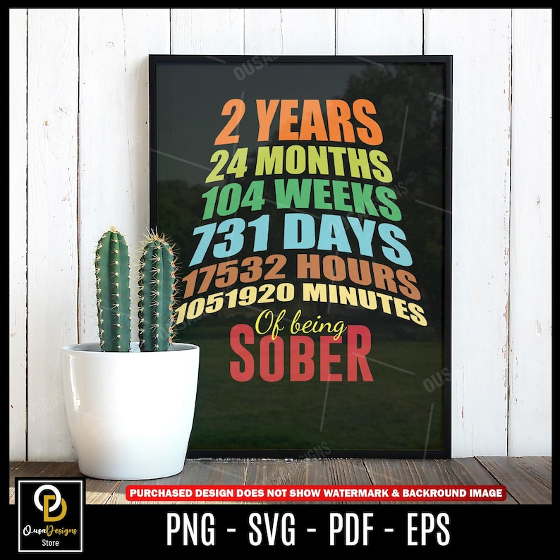 Custom Sobriety Milestone Design: Personalized Anniversary Printable ...