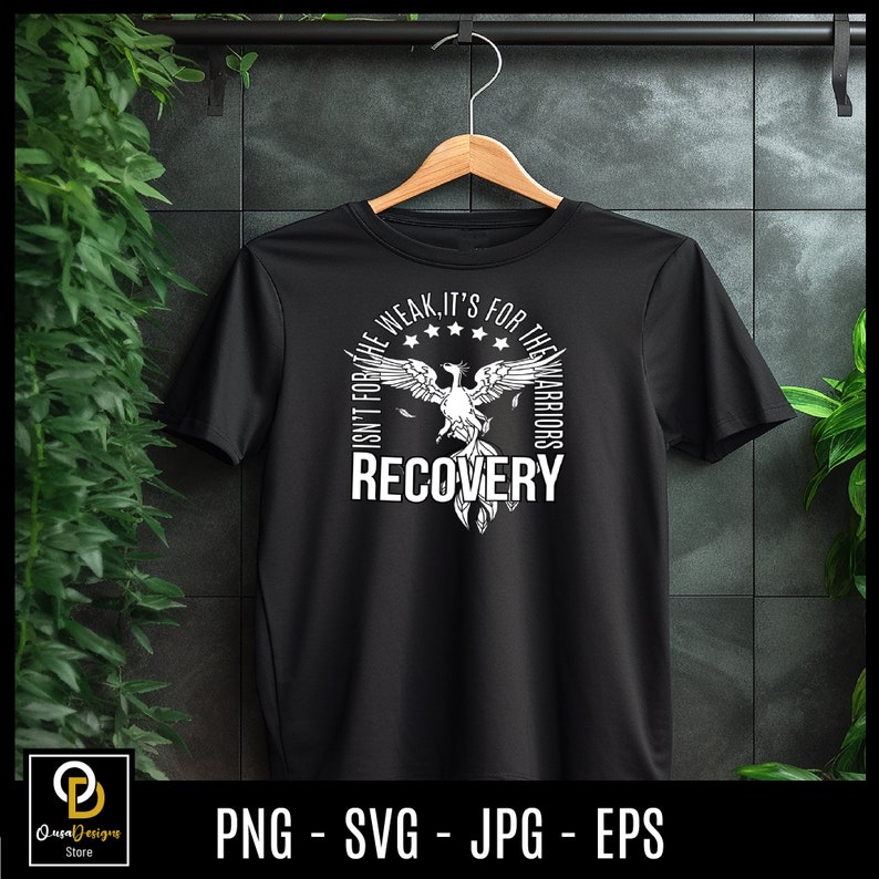 Recovery Warrior Phoenix Svg: Inspirational Mental Health Design ...