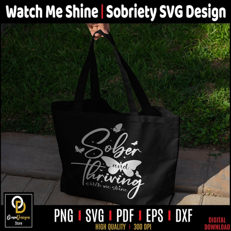 Sobriety & Recovery SVG: Sober and Thriving Quote (digital Download) - Etsy