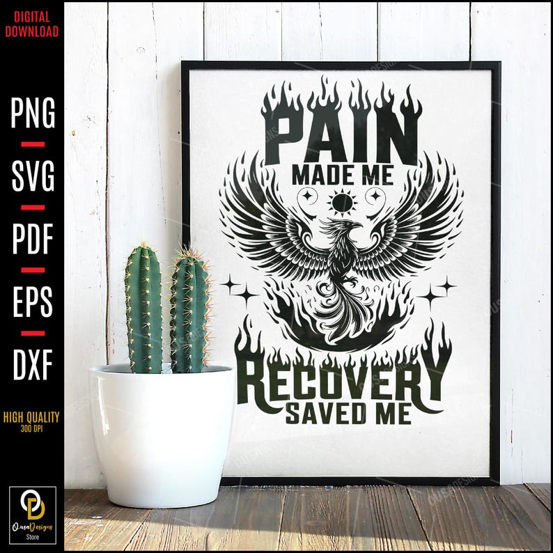 Addiction Recovery SVG PNG, Sobriety, Inspirational ,mental Health ...