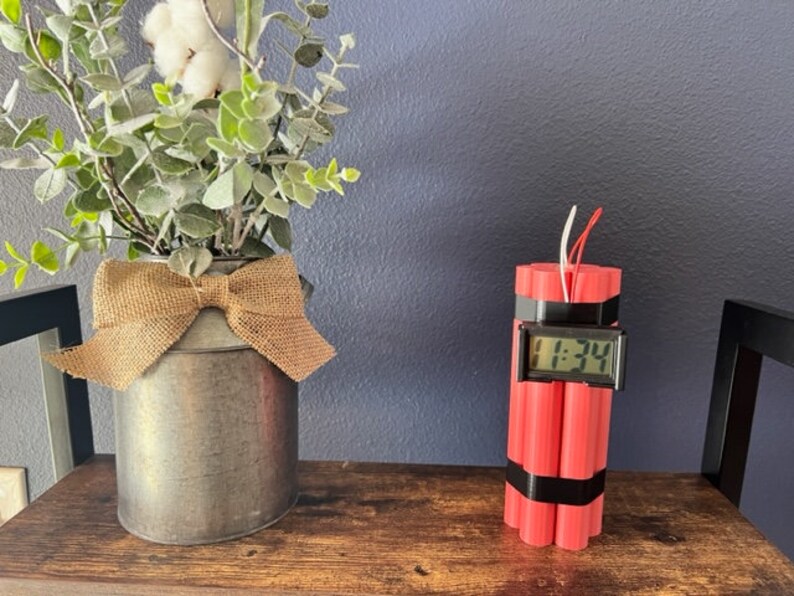Fake Time Bomb Digital Clock Novelty Clock - Etsy