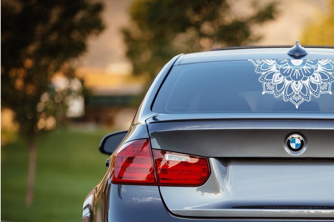 Half Mandala Car Decal Svg | Car Decal Svg | Car Decal Svg | Car ...