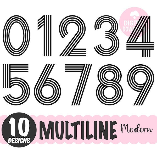 Number Svg - Etsy Canada