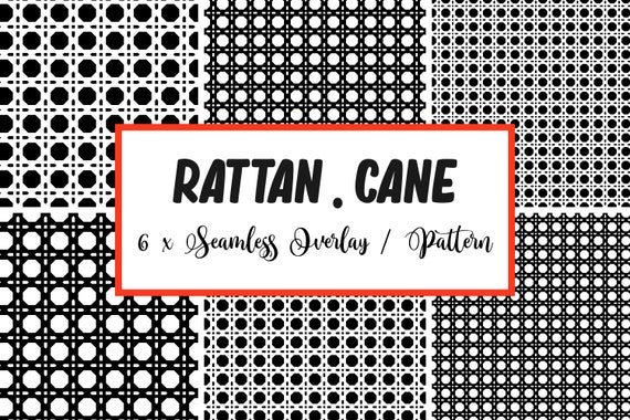 Rattan Cane Seamless Pattern SVG Rattan Seamless Overlay 6 - Etsy