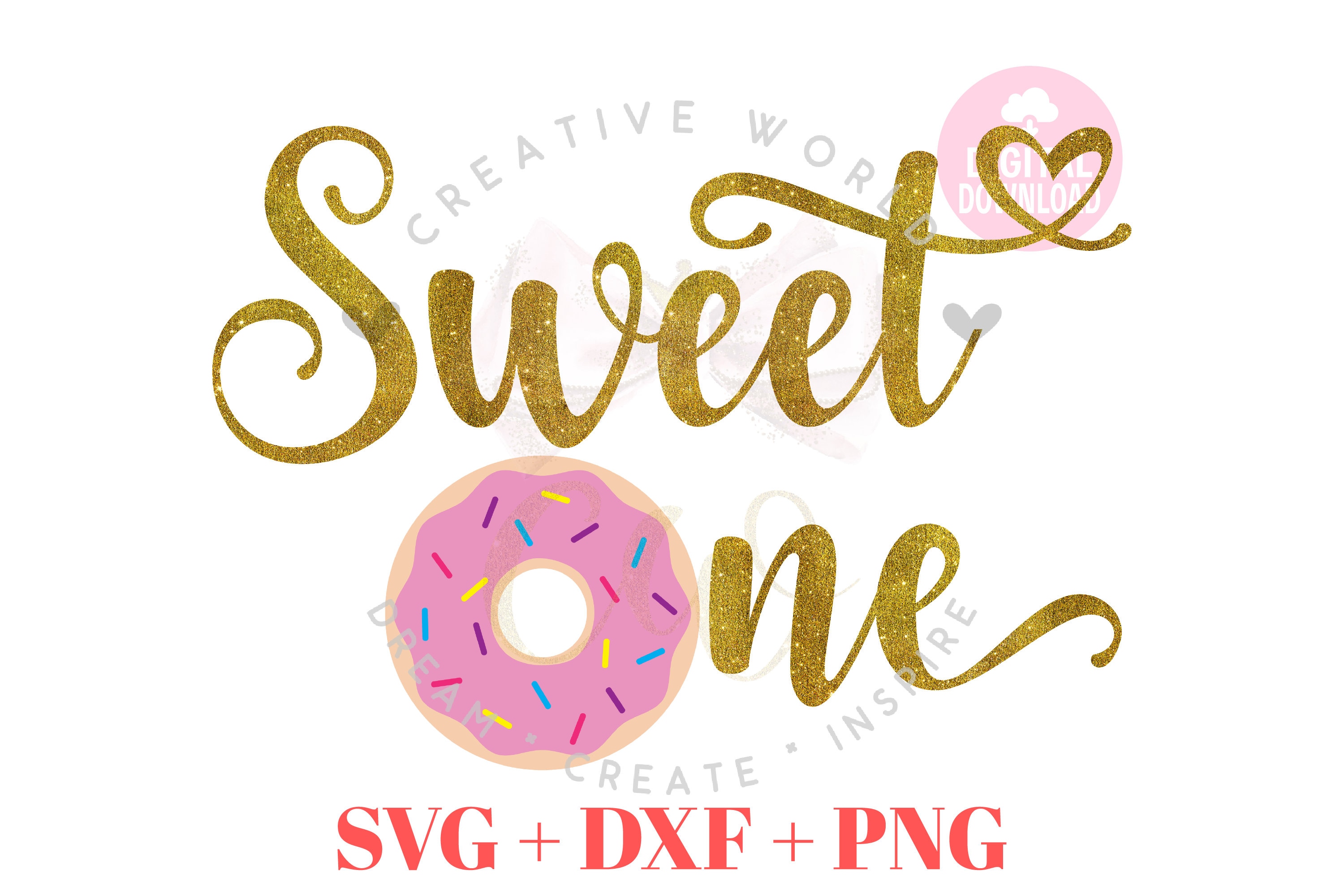 Sweet One Svg Donut Birthday Svg First Birthday Svg - Etsy