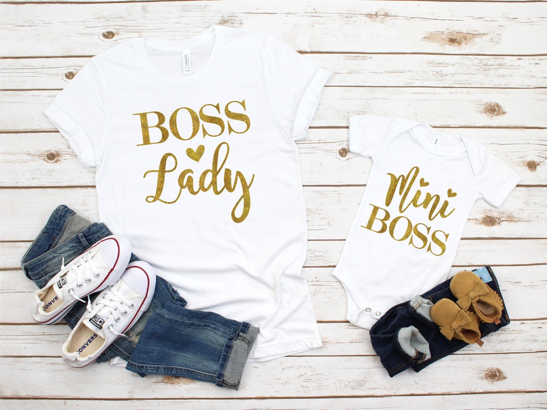 Boss Svg Mini Boss Mini Boss Svg Mom Matching Daughter - Etsy