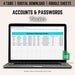 Ultimate Accounts and Passwords Tracker Password Manager Personal ...