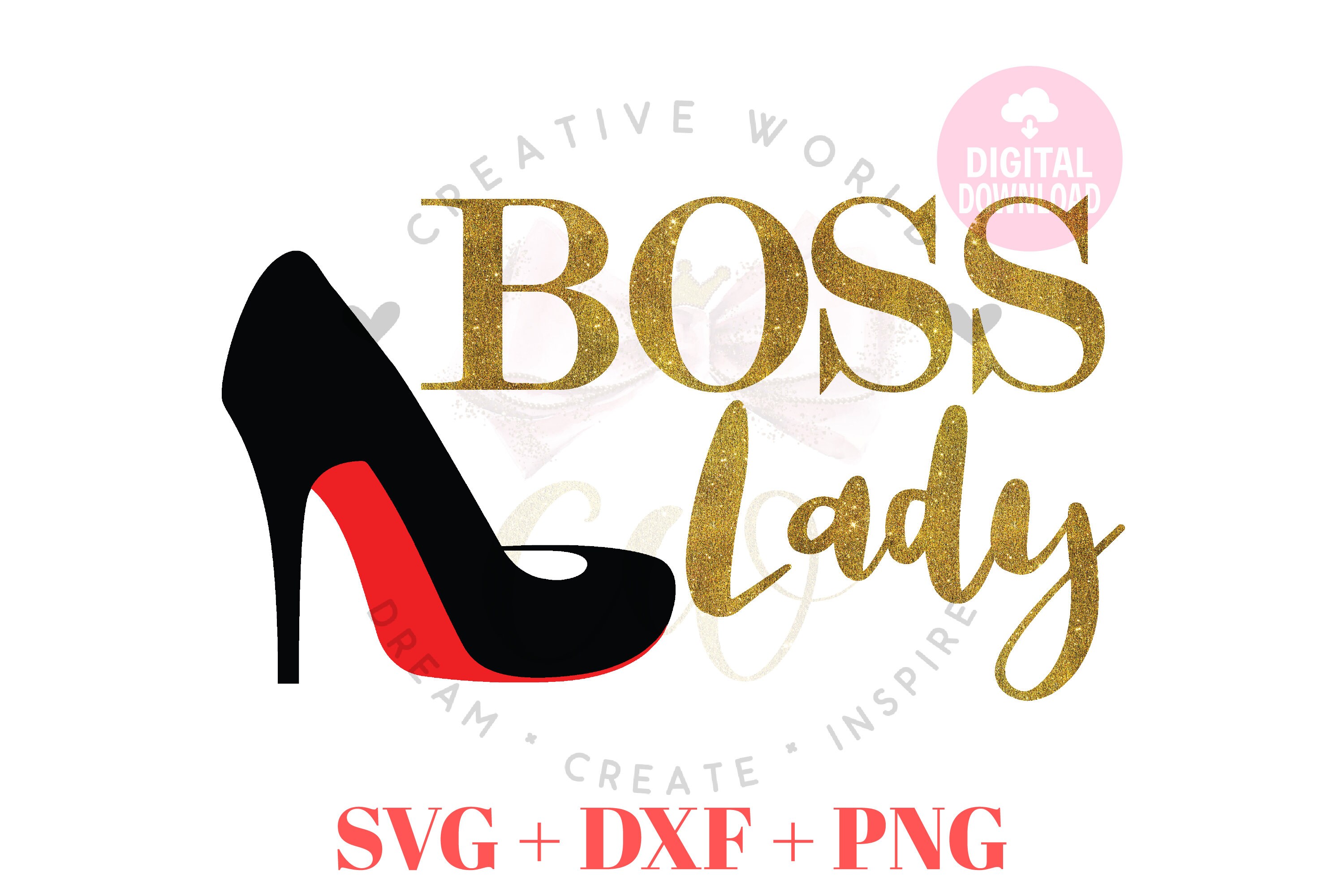 Boss Lady Svg Boss Svg Lady Lady Svg High Heel Svg - Etsy