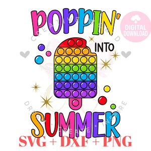 Poppin Into Summer Svg | Summer Svg | Instant Download - Etsy
