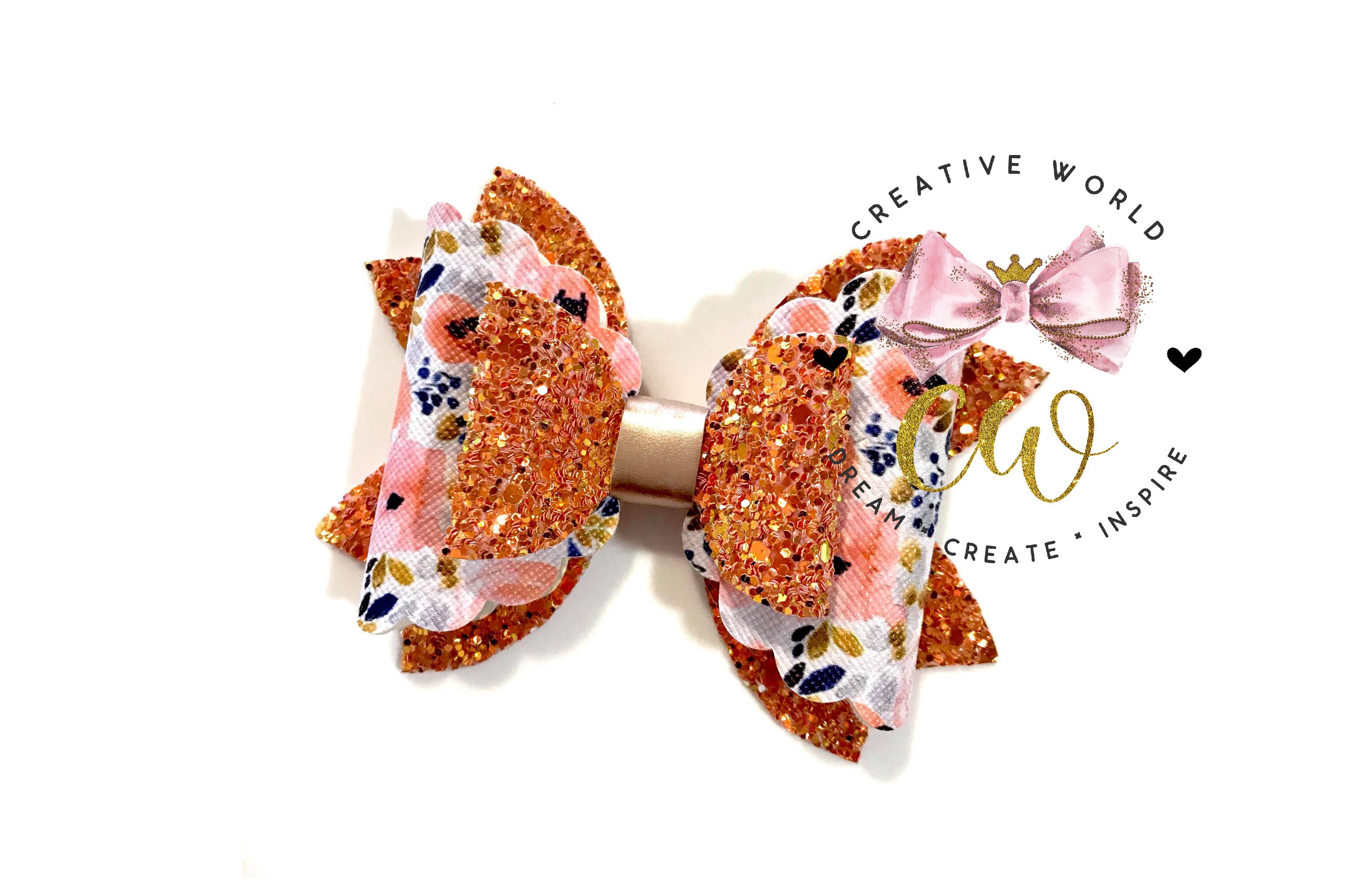 New Classic Hair Bow Digital Template Hair Bow Template - Etsy