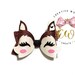 Fox Hair Bow Digital Template | Animal Hair Bow Template | Hair Bow SVG ...