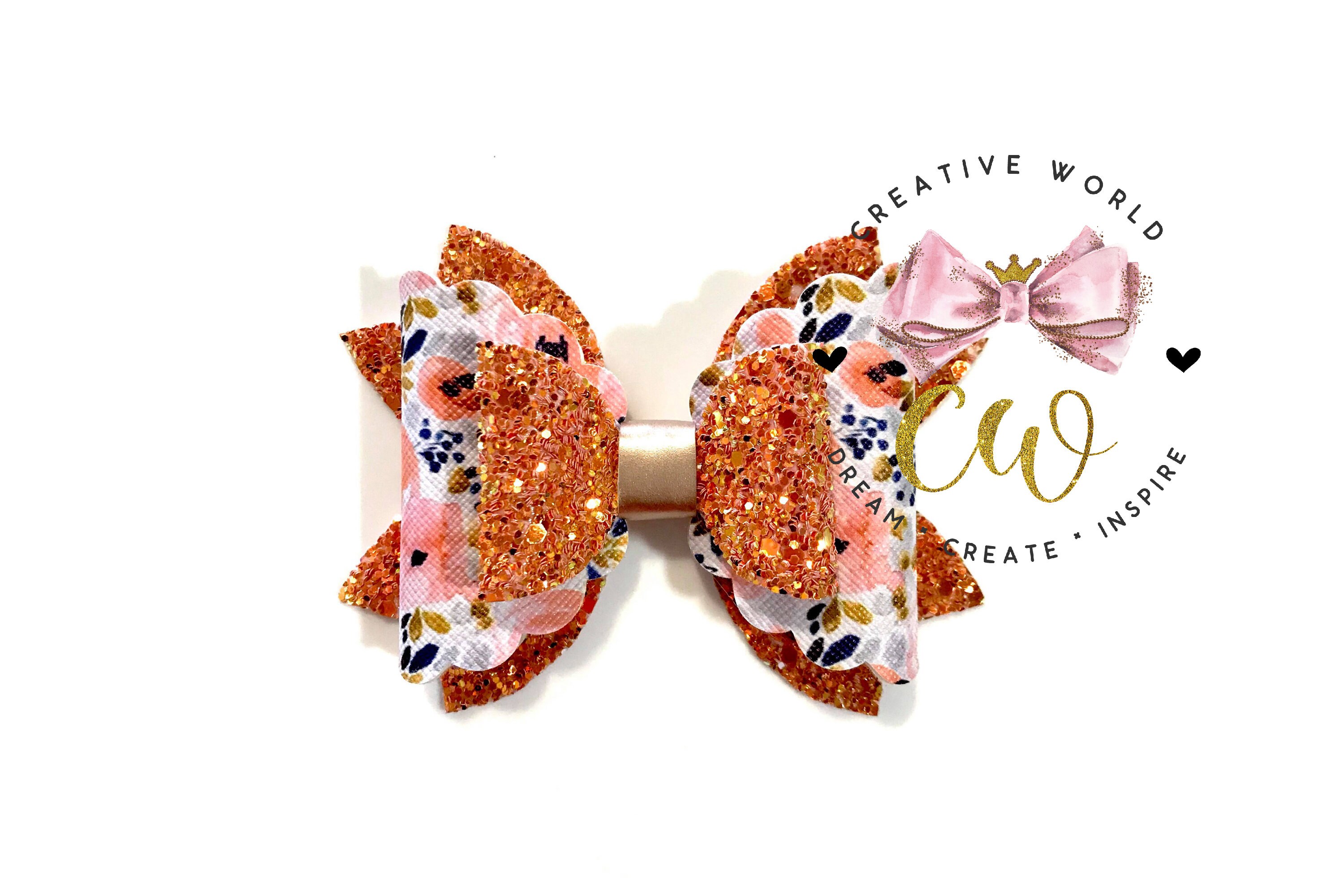 New Classic Hair Bow Digital Template Hair Bow Template - Etsy