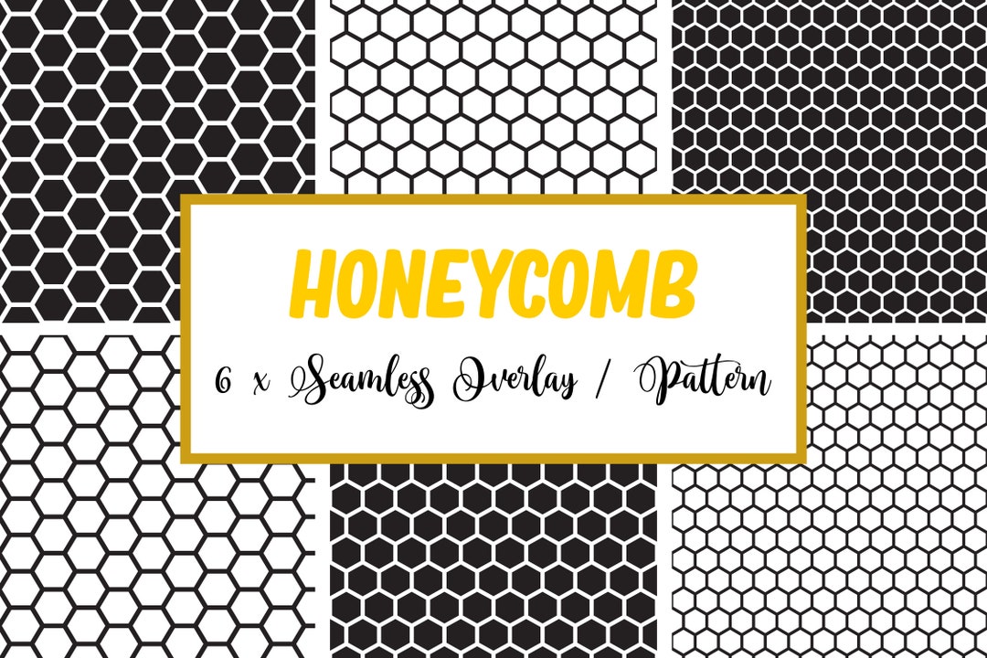 Honeycomb Seamless Pattern SVG Honeycomb Seamless Overlay - Etsy