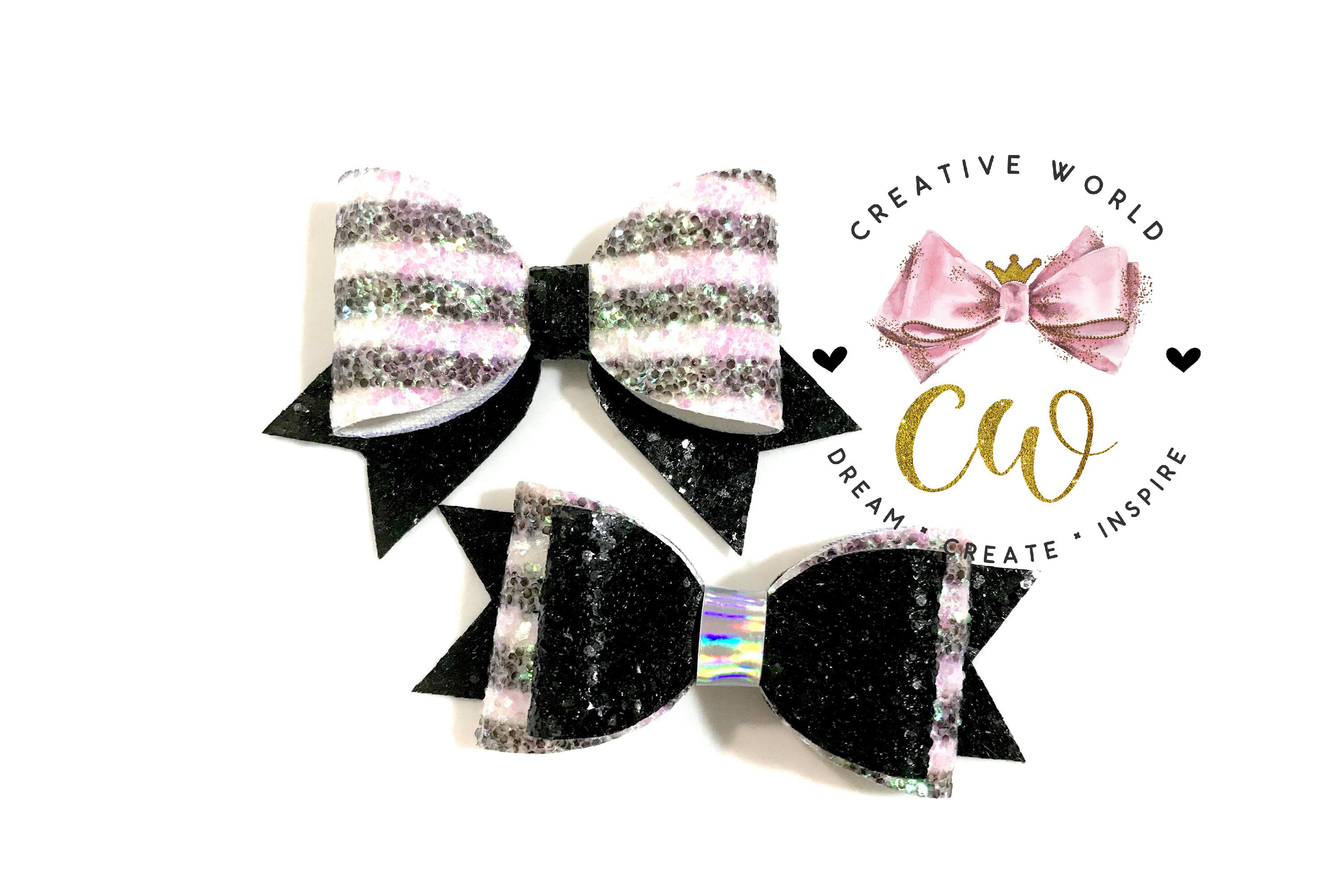 2 in 1 Classic Hair Bow Digital Template Hair Bow Template | Etsy