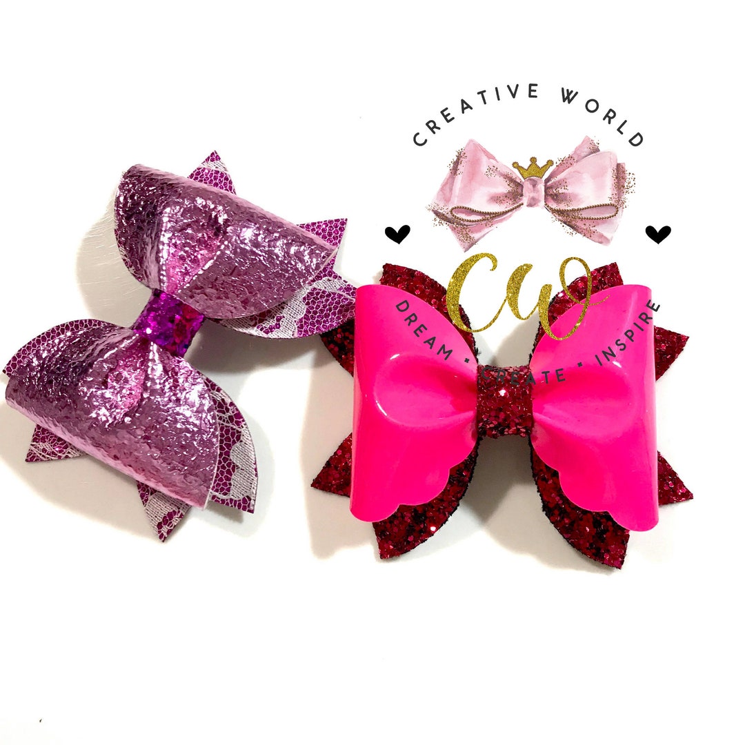 2 in 1 New Classic Pinch Hair Bow Digital Template | Hair Bow Template ...