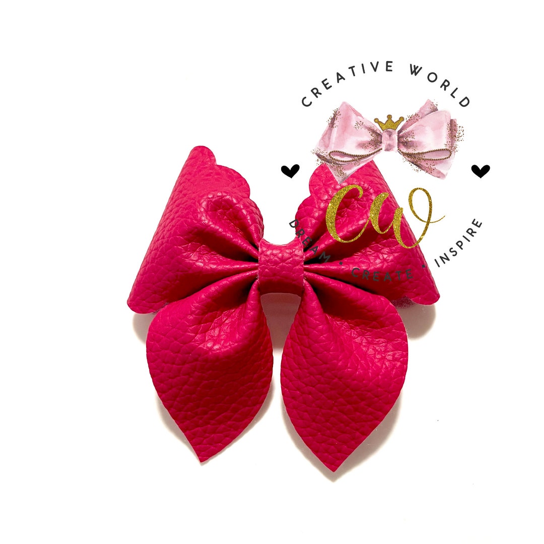 New Classic Scallop Pinch Bow Digital Template | Scallop Pinch Bow ...