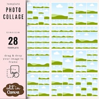 Canva Template Treasure Map Photo Collage - Etsy