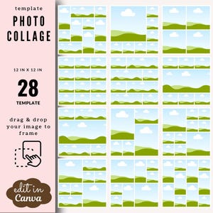 28 Canva Templates for 12x12 Photo Collage | Customizable Designs for ...