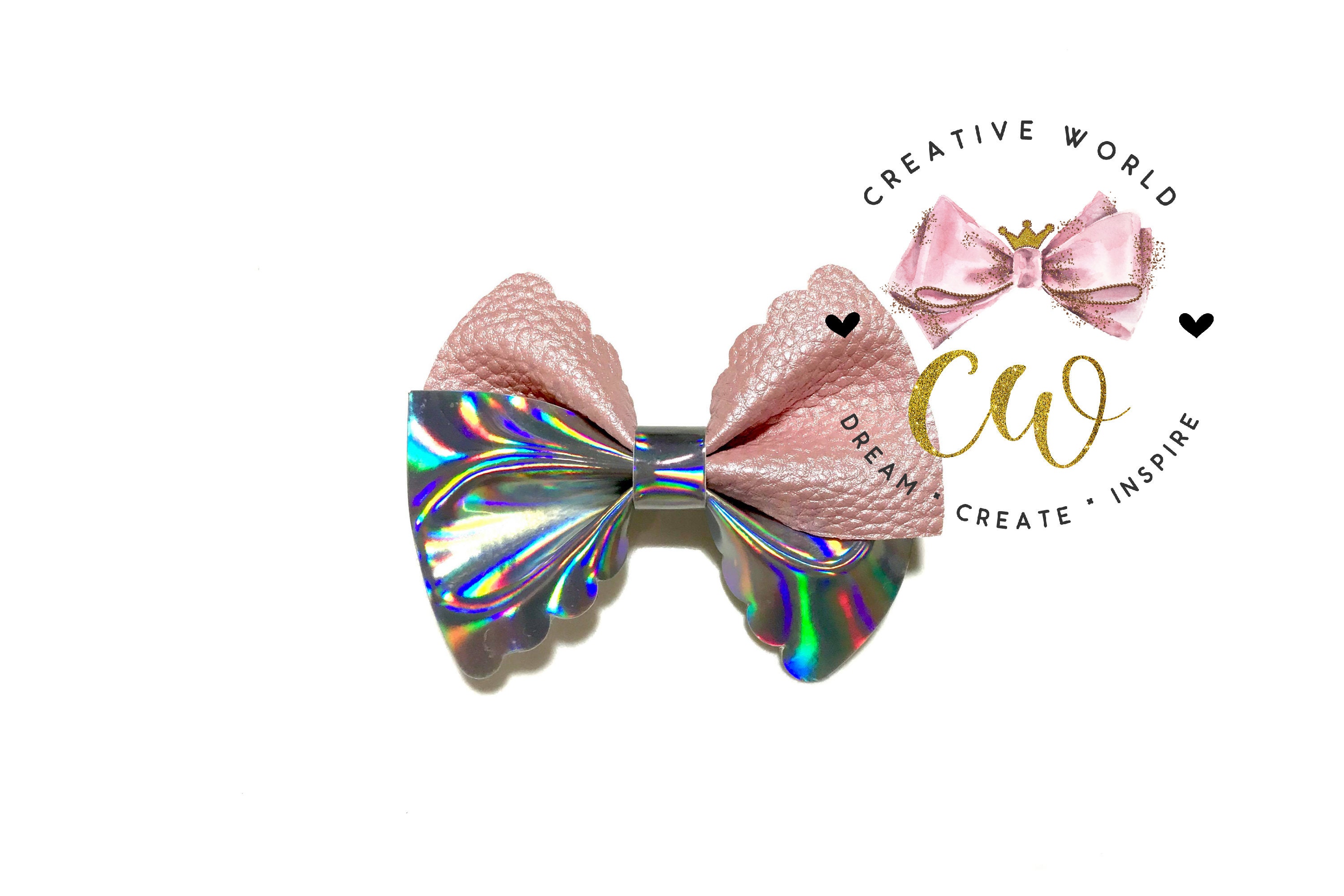 Scallop Pinch Bow Digital Template | Hair Bow Template | Hair Bow SVG ...
