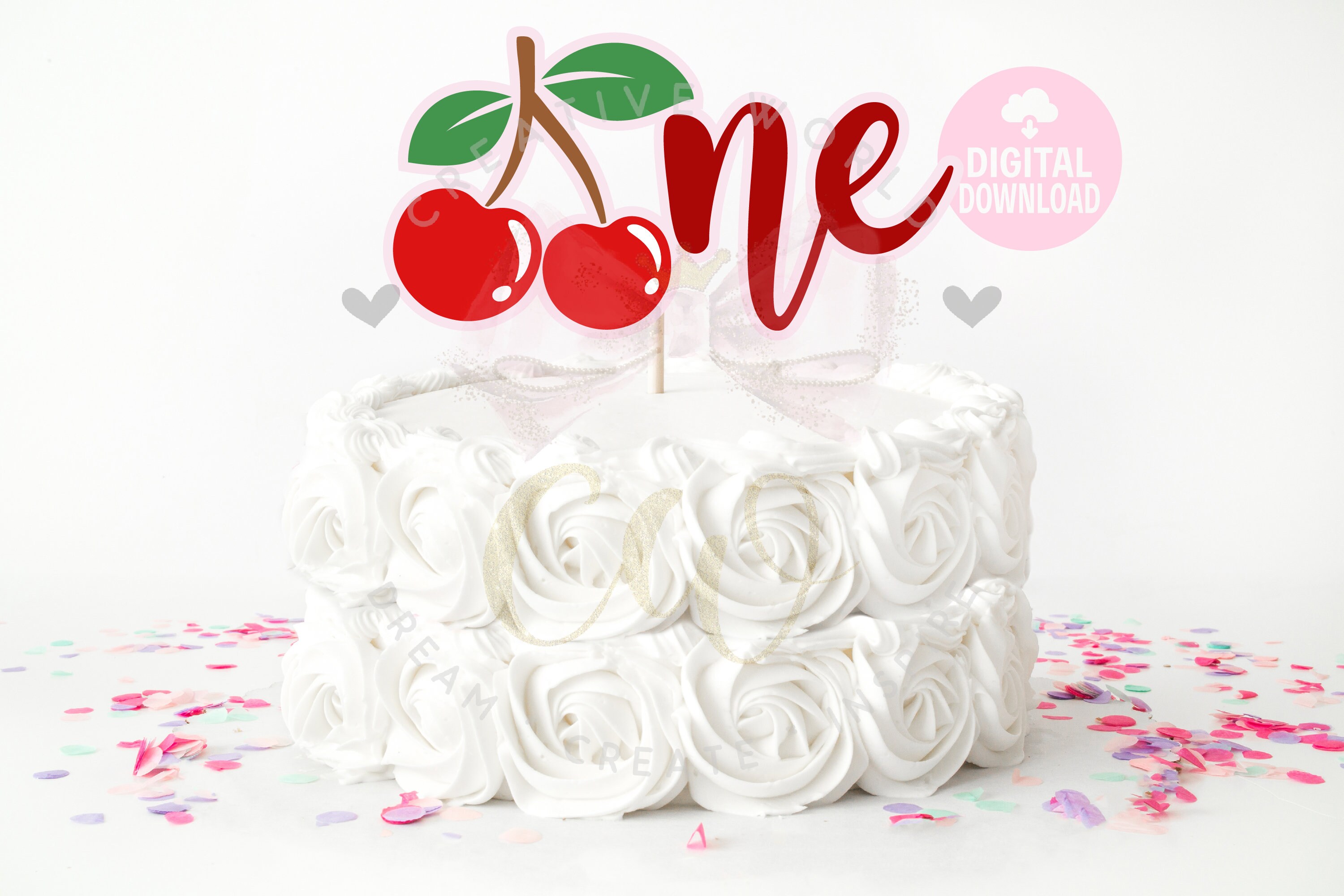 Cherry One Birthday Svg Cherry One Svg First Birthday Svg - Etsy