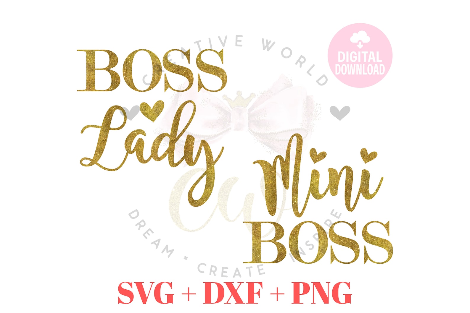 Boss Svg Mini Boss Mini Boss Svg Mom Matching Daughter - Etsy