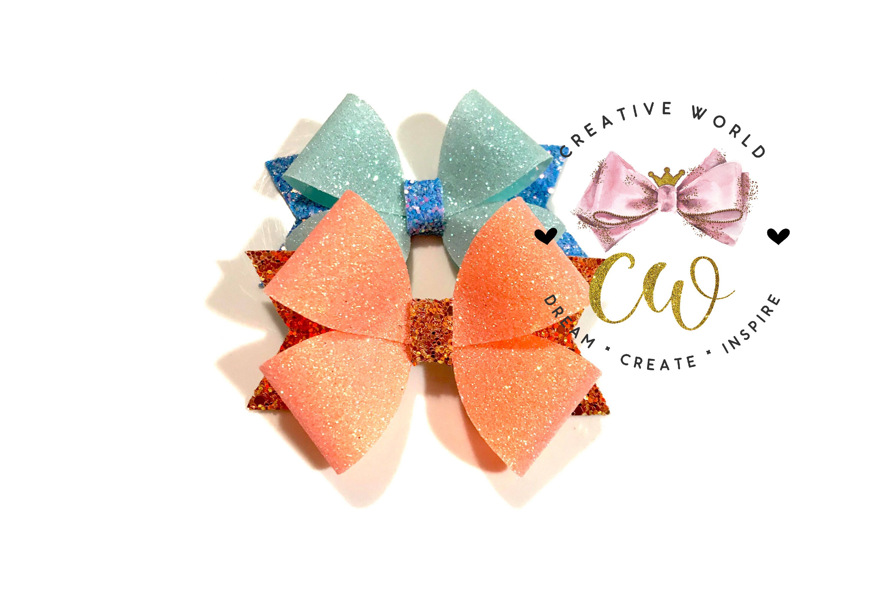 New Simple Classic Hair Bow Digital Template Hair Bow | Etsy