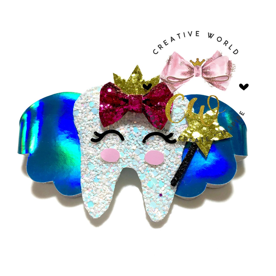 New Cute Tooth Fairies Hair Bow Digital Template | Tooth Fairly Hair ...