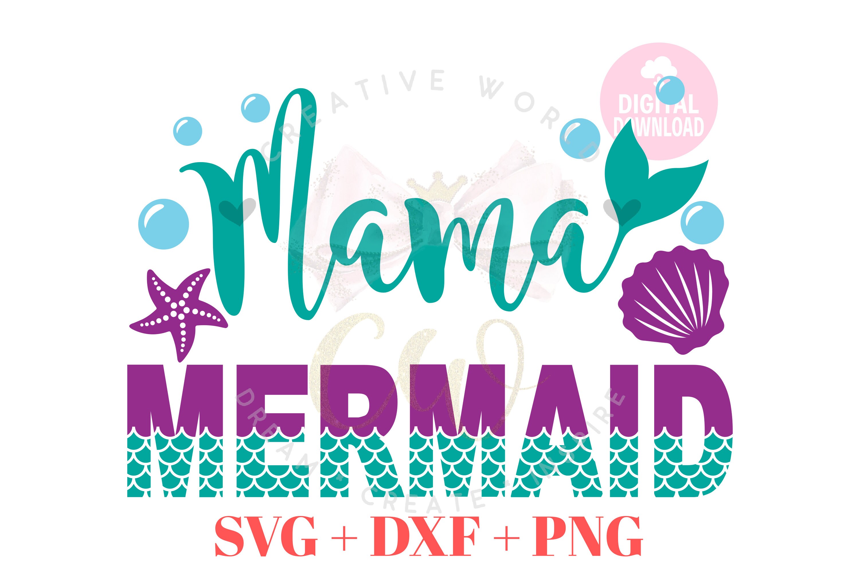 Mama Mermaid SVG Mama Mermaid Mermaid SVG Mermaid - Etsy