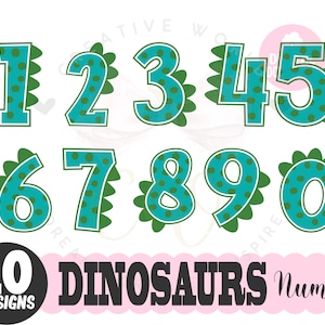 Dinosaurs Number Svg Dinosaurs Number Dinosaurs Svg | Etsy