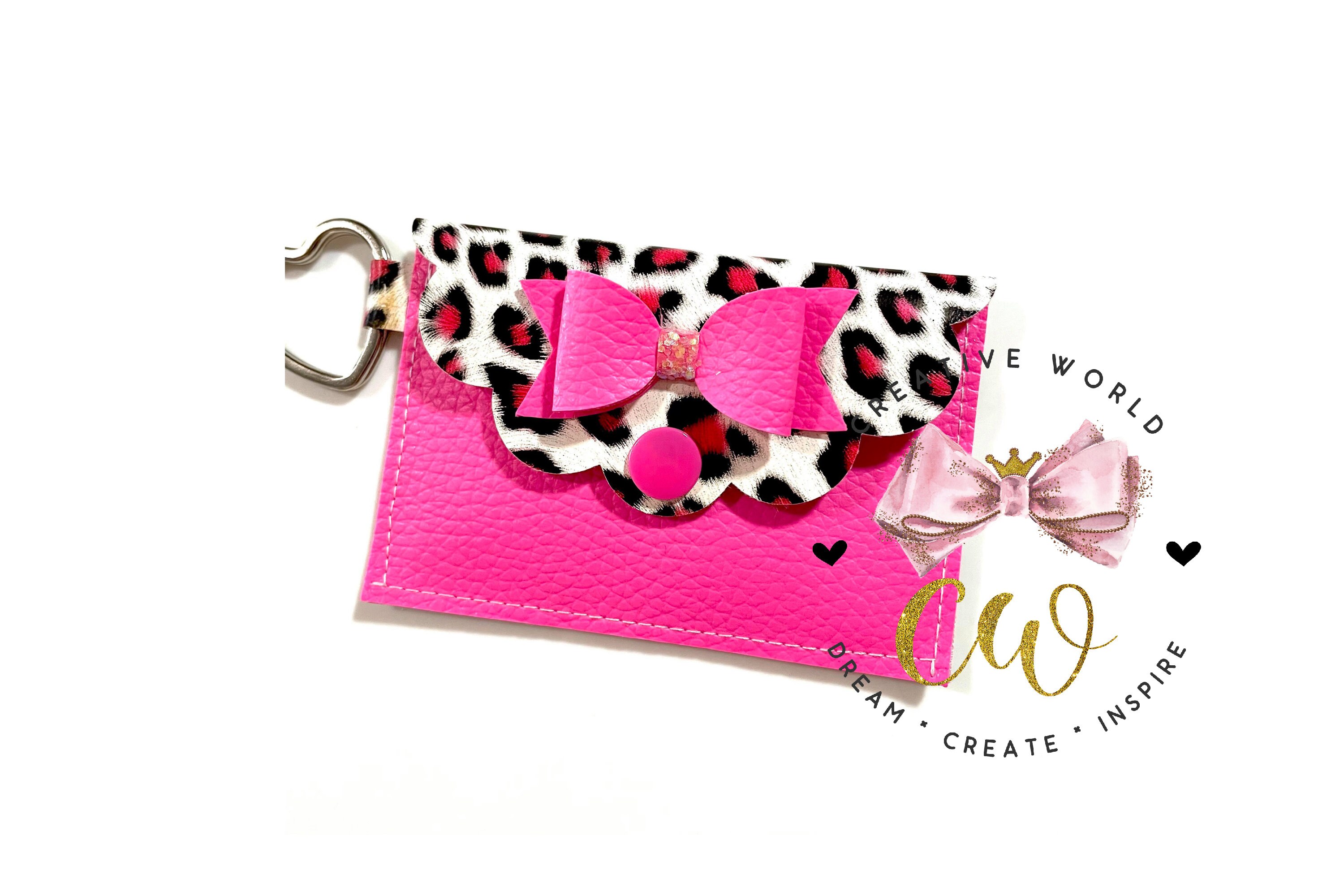 Card Wallet With Bow Digital Template | Wallet Template | Small Card ...