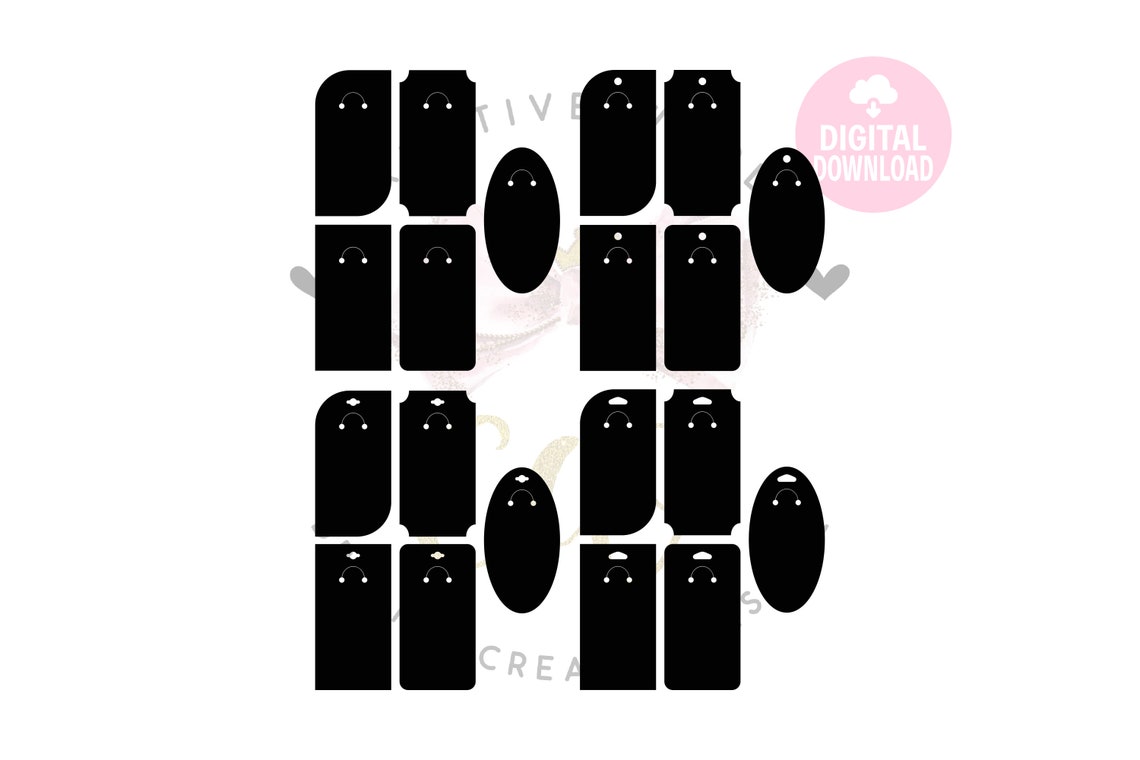 20 Templates Key Ring Tag Svg Template Keyring Display - Etsy