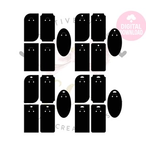 20 Templates ~ Key Ring Tag Svg Template | Keyring Display Card SVG ...
