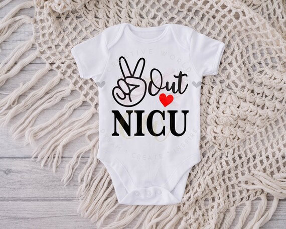 Peace Out NICU Svg Baby Svg Baby Newborn Svg New Baby - Etsy