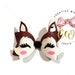 Fox Hair Bow Digital Template Animal Hair Bow Template Hair Bow SVG PDF ...