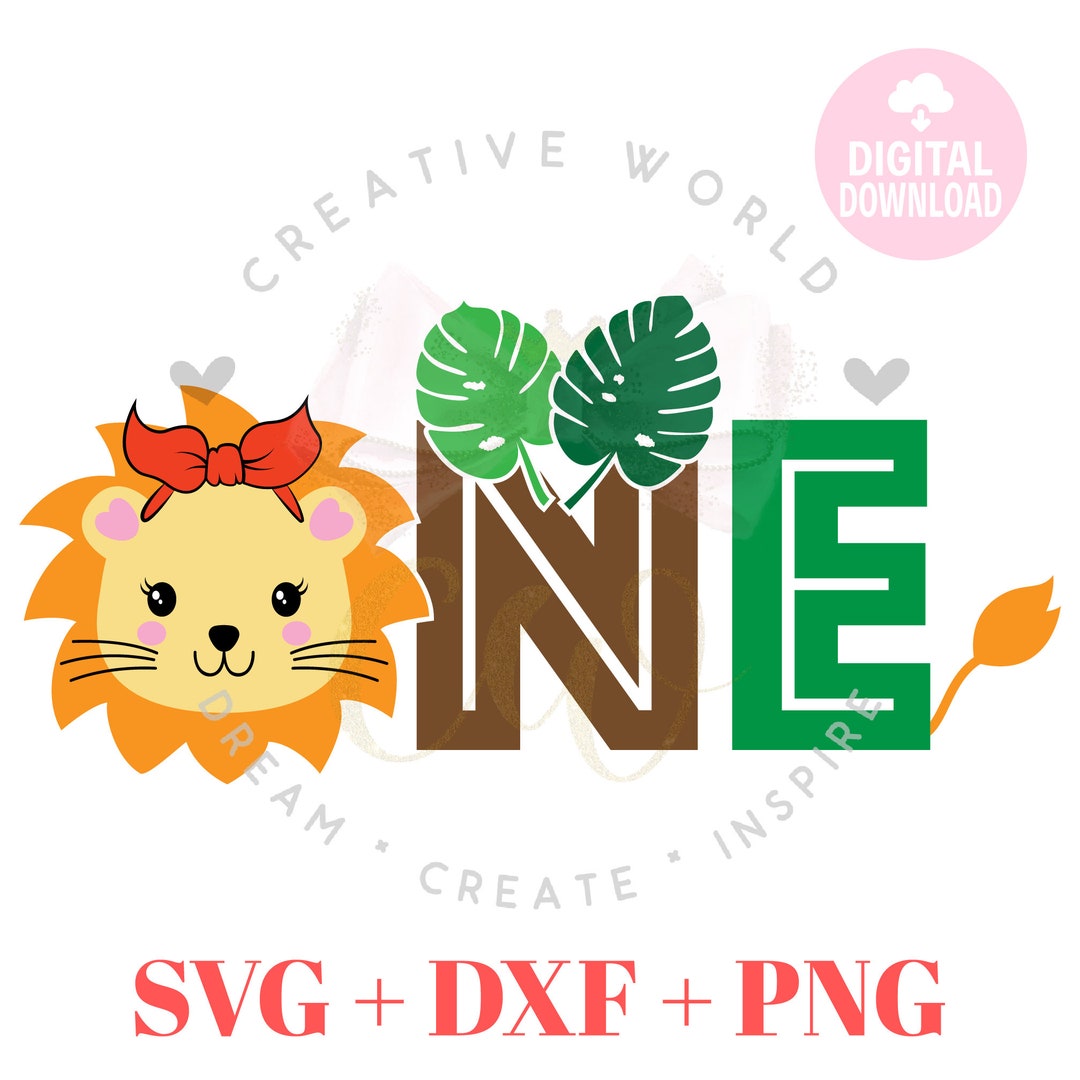 Lion One Svg | One Svg | Birthday Girl One Svg | Sweet One Birthday Svg ...
