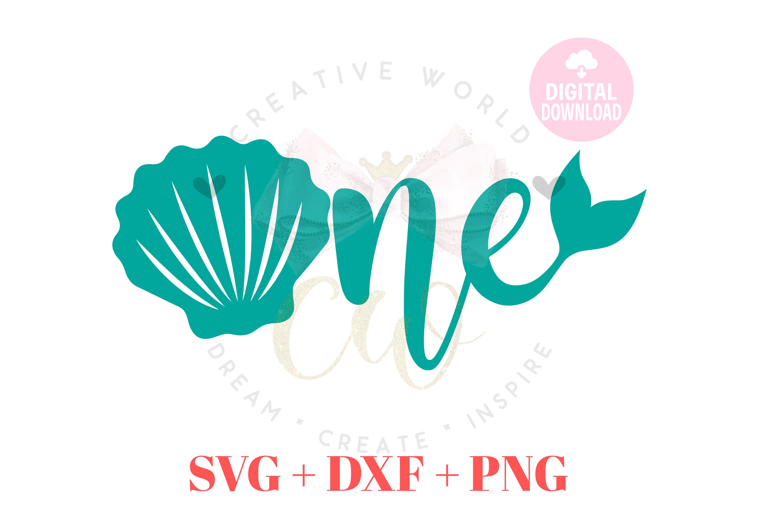 One Birthday Mermaid SVG Mermaid SVG Mermaid One Mermaid - Etsy