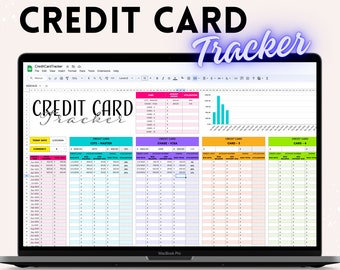 Ultimate 20 Credit Card Tracker Personal Finance Organizer Credit Card ...