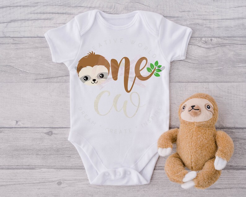 Sloth One Birthday Svg Sloth One Svg Sloth One 1st - Etsy